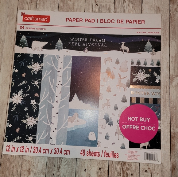Craft Smart | Other | Craft Smart Winter Dream Cardstock Paper Pad 2x12 ...